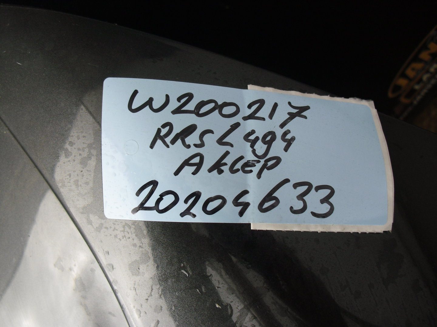 range rover sport L494 achterklep kaal kleur donker grijs met ruit ...